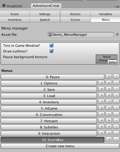 Displaying a game score | Adventure Creator