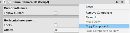 Working with 2D cameras | Adventure Creator
